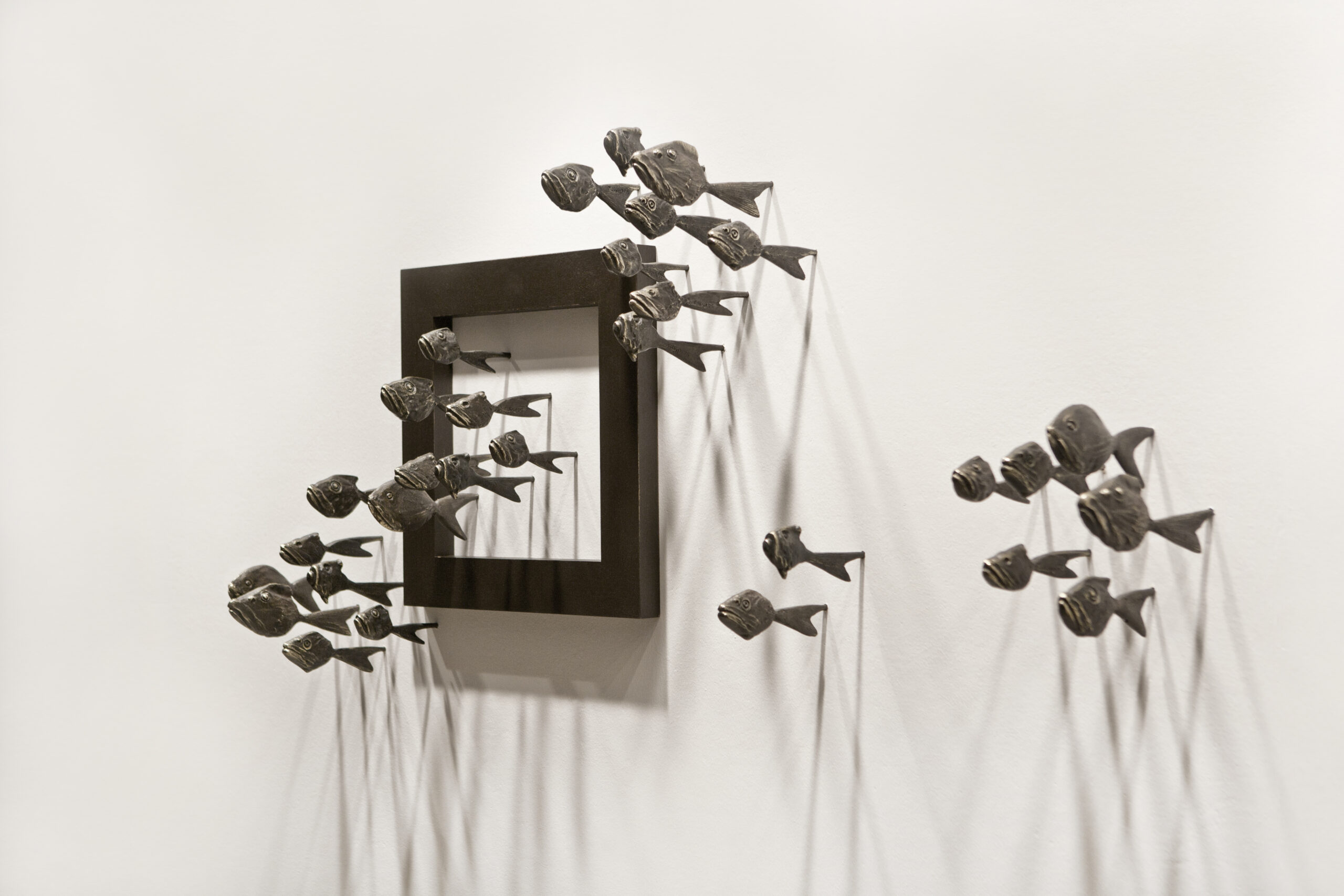 Entrapped Fish 30 pieces - Explosive fish wall installation - MATI ...