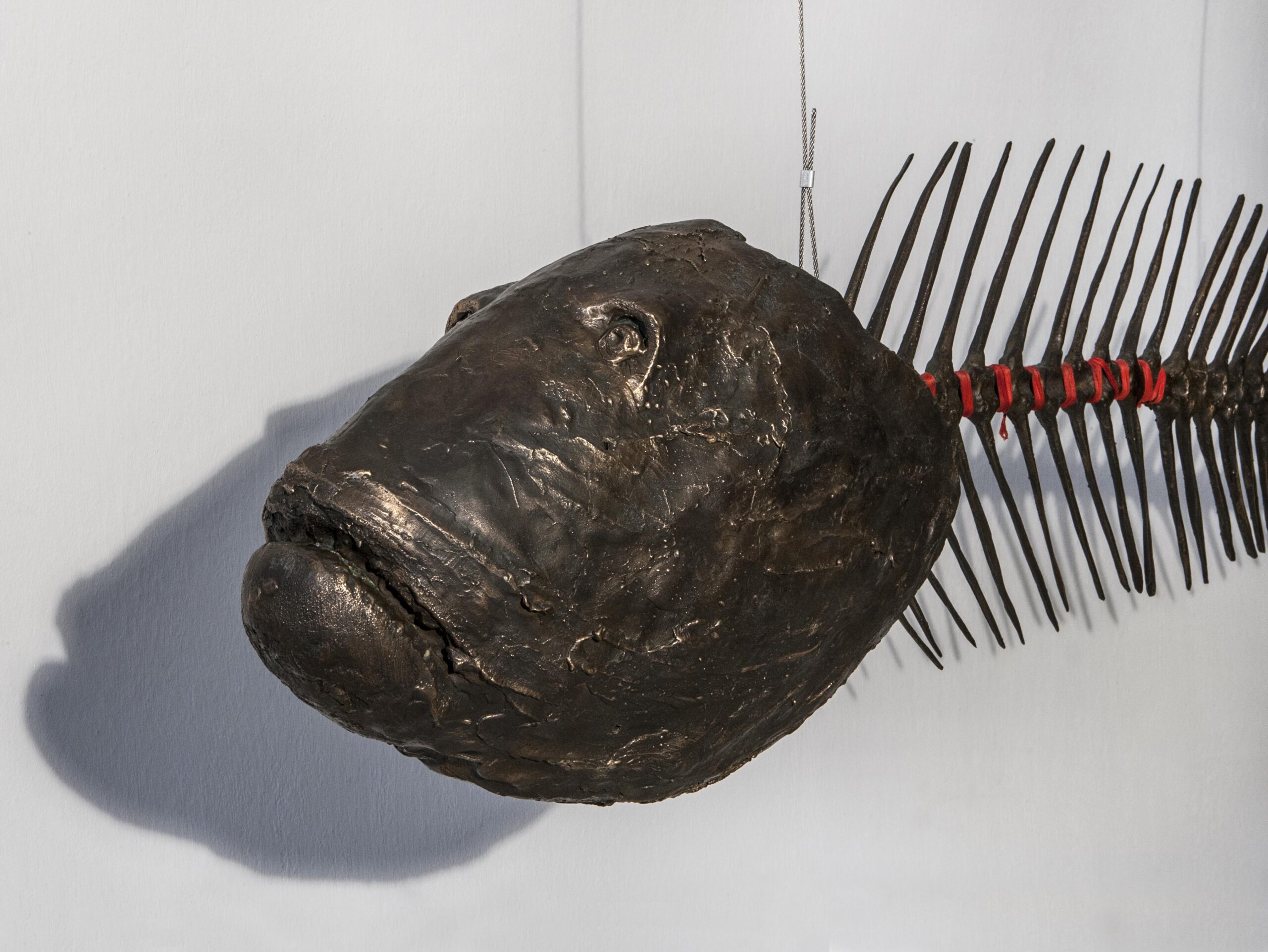 Fishbone (FSB) - Large scale fish-bone sculpture - MATI Santorini