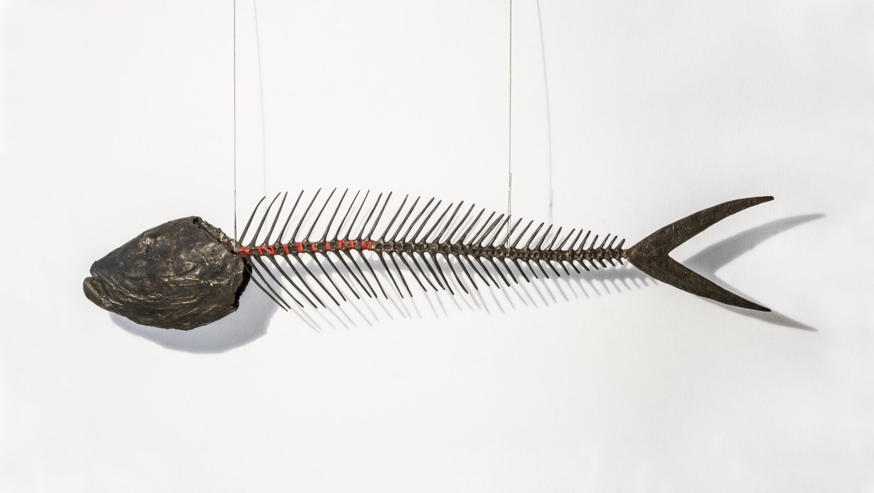 Fishbone (FSB) - Large scale fish-bone sculpture - MATI Santorini