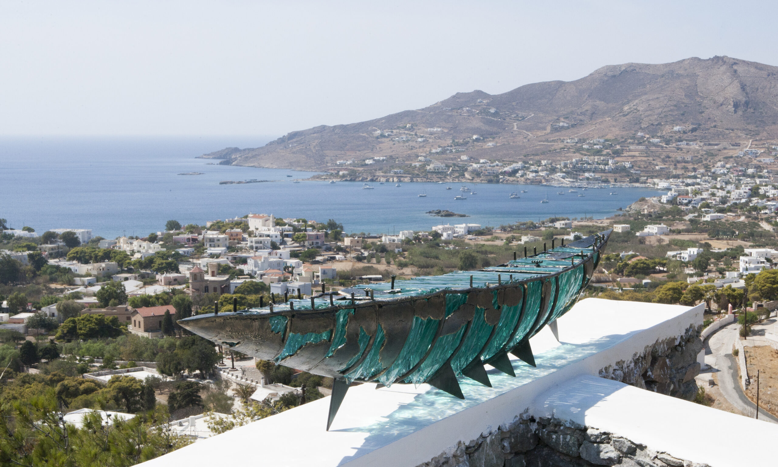 Shipwreck - Glass & cast bronze boat sculpture located in Syros - MATI ...